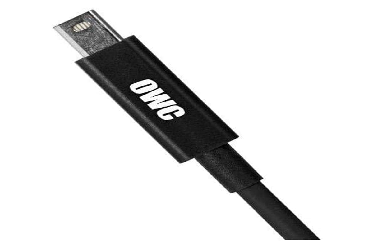 OWC Premium Thunderbolt 2 Cable, 1.0 meter (39 inch, 3.2 feet), Black, (OWCCBLTB1MBKP)