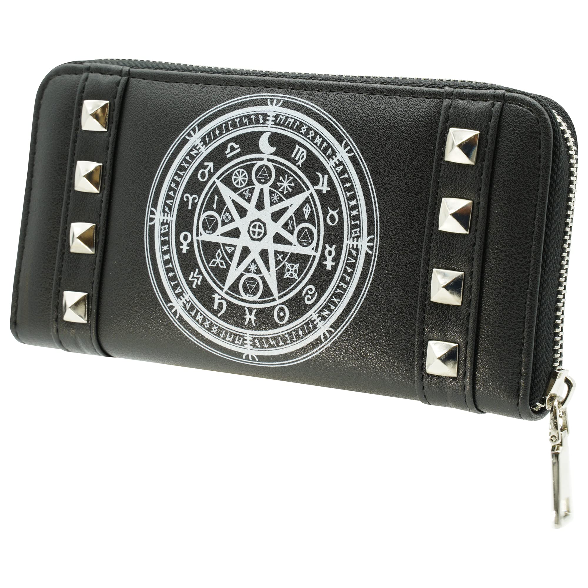 Ro Rox Oxana Alternative Goth Wicca Witch Ouija Print Faux Leather Wallet Purse