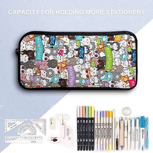 DTCCET Cute Cat Backpack, Classic Daypack Stylish Kitty Laptop Bag with Adjustable Shoulder Strap, Lightweight Colorful Cat Shoulders Backpack(Cute Cat)