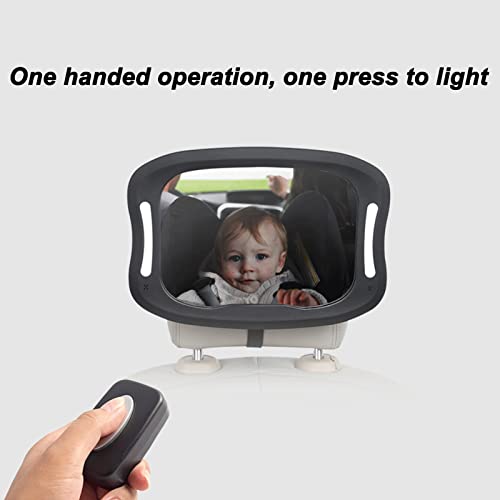 Baby Car Mirror, Universal Infant Rearview Mirror 360 Degree Rotatable for Trucks
