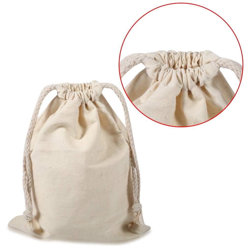 Cotton Laundry Bag, Heavy Duty Large Laundry Bag Laundry Bags with Drawstring 4 Sizes Large Capacity for Laundry, Storage Save Space Make Your House Keep Neat(10 * 12cm)