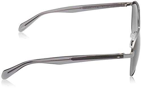 Fossil Men's FOS 2081/S Pilot Sunglasses, Matte Ruthenium, 57mm, 17mm