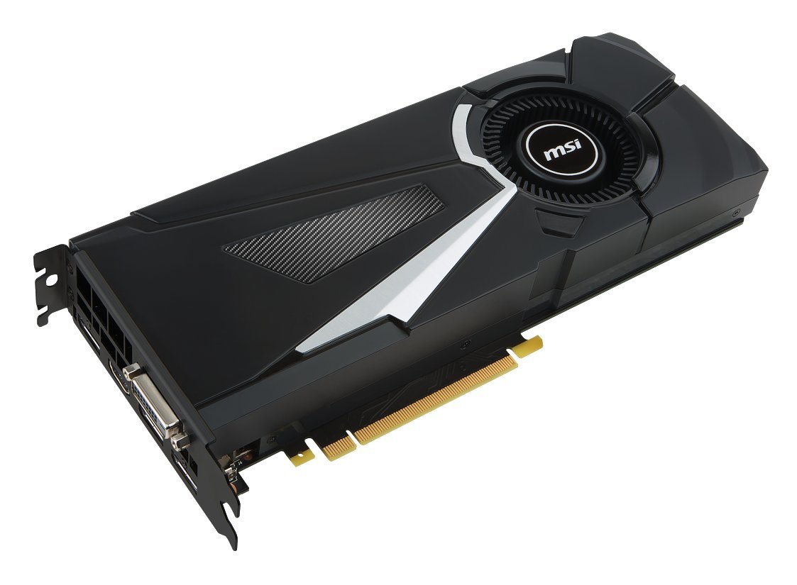 MSI Gaming GeForce GTX 1080 8GB GDDR5X SLI DirectX 12 VR Ready Graphics Card (GTX 1080 AERO 8G OC)