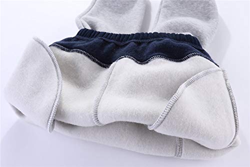 Mud Kingdom Baby Boys Joggers Winter Cute Bear Fleece 18-24 Months Gray