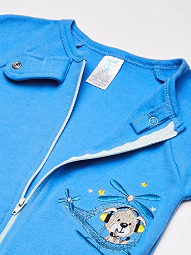 Spasilk Unisex-Baby Newborn Cotton Sleep Bag Sacks, 2 Pack, 0-6 Months - Blue Helicopter