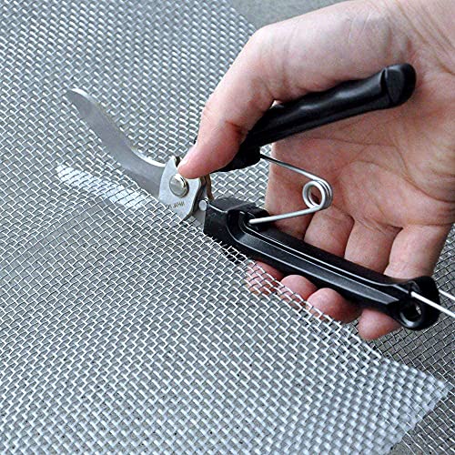 CANARY Carpet Cutter Tool 8" Heavy Duty Carpet Scissors, Razor Japanese Stainless Steel Blade, Spring Loaded Hand Shears for Carpet, Rug, Artificial Grass, Metal Mesh, Made in JAPAN