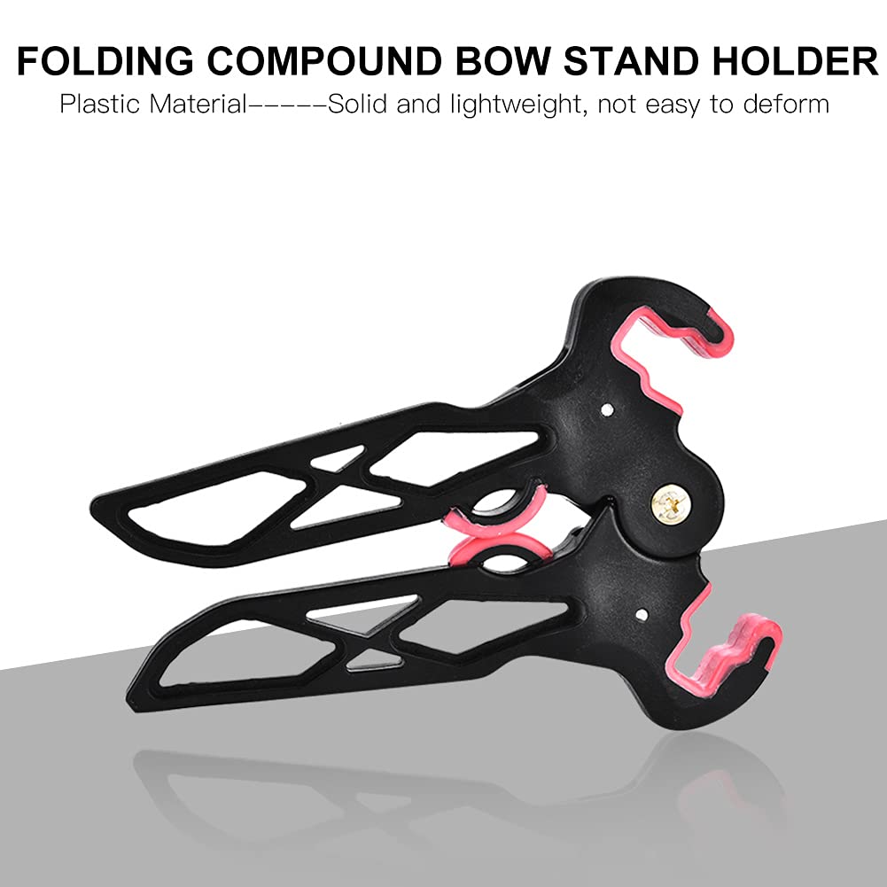 AYNEFY Compound Bow Portable Stand, Archery Bow Stand, Portable Compound Compound Bow Stand, Support Legs Holder for Archery Target(Short)
