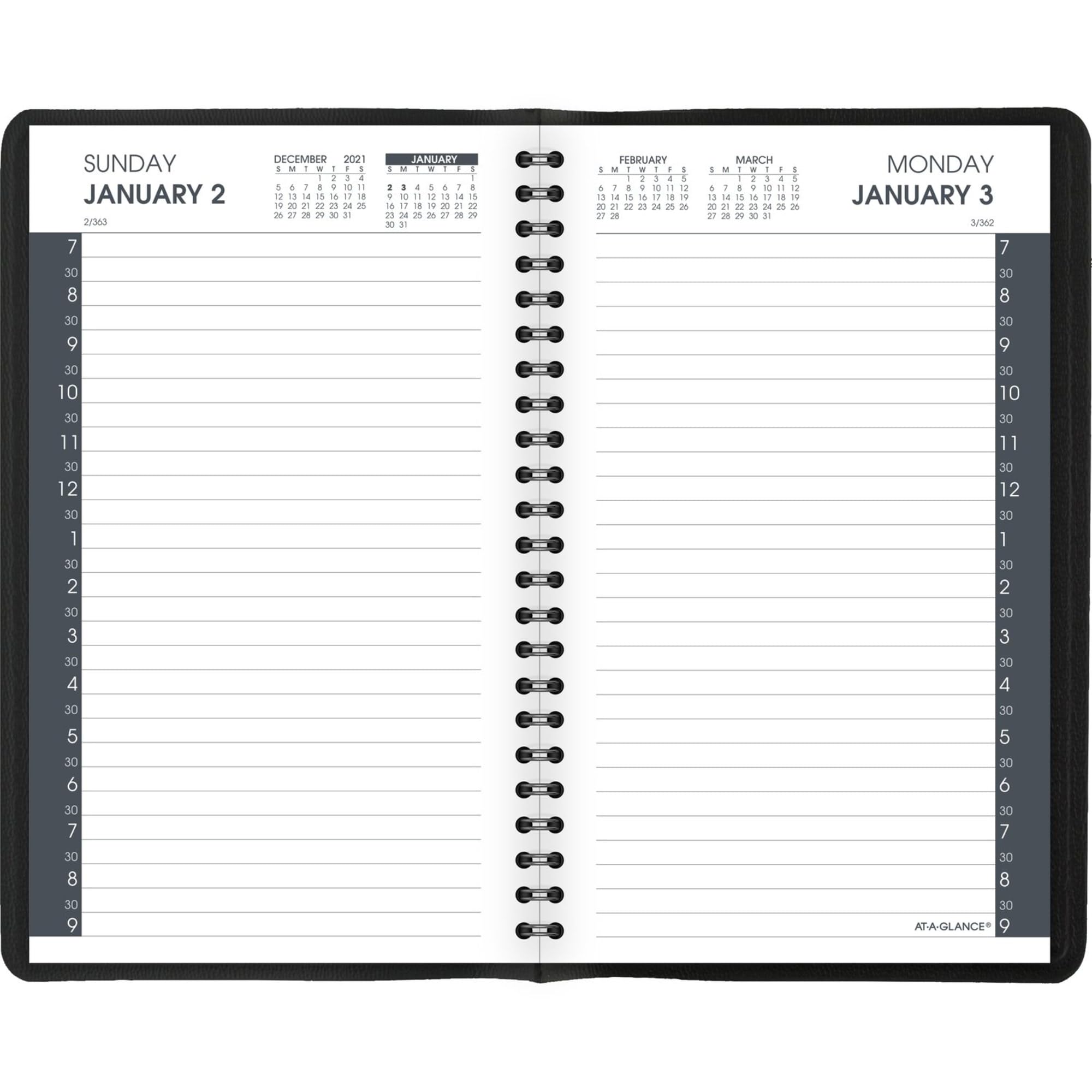 AT-A-GLANCE 2022 Weekly Appointment Book & Planner by AT-A-GLANCE, 5" x 8", Small, Fashion, Blue (7010820)