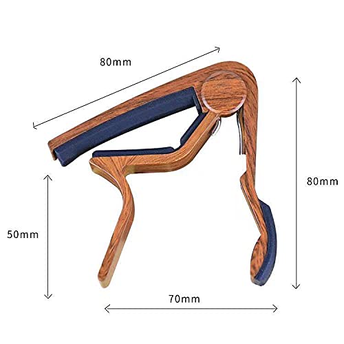 Guitar Capo, Rosewood Capo Guitar Clamp Guitar capo for Acoustic and Electric Guitar