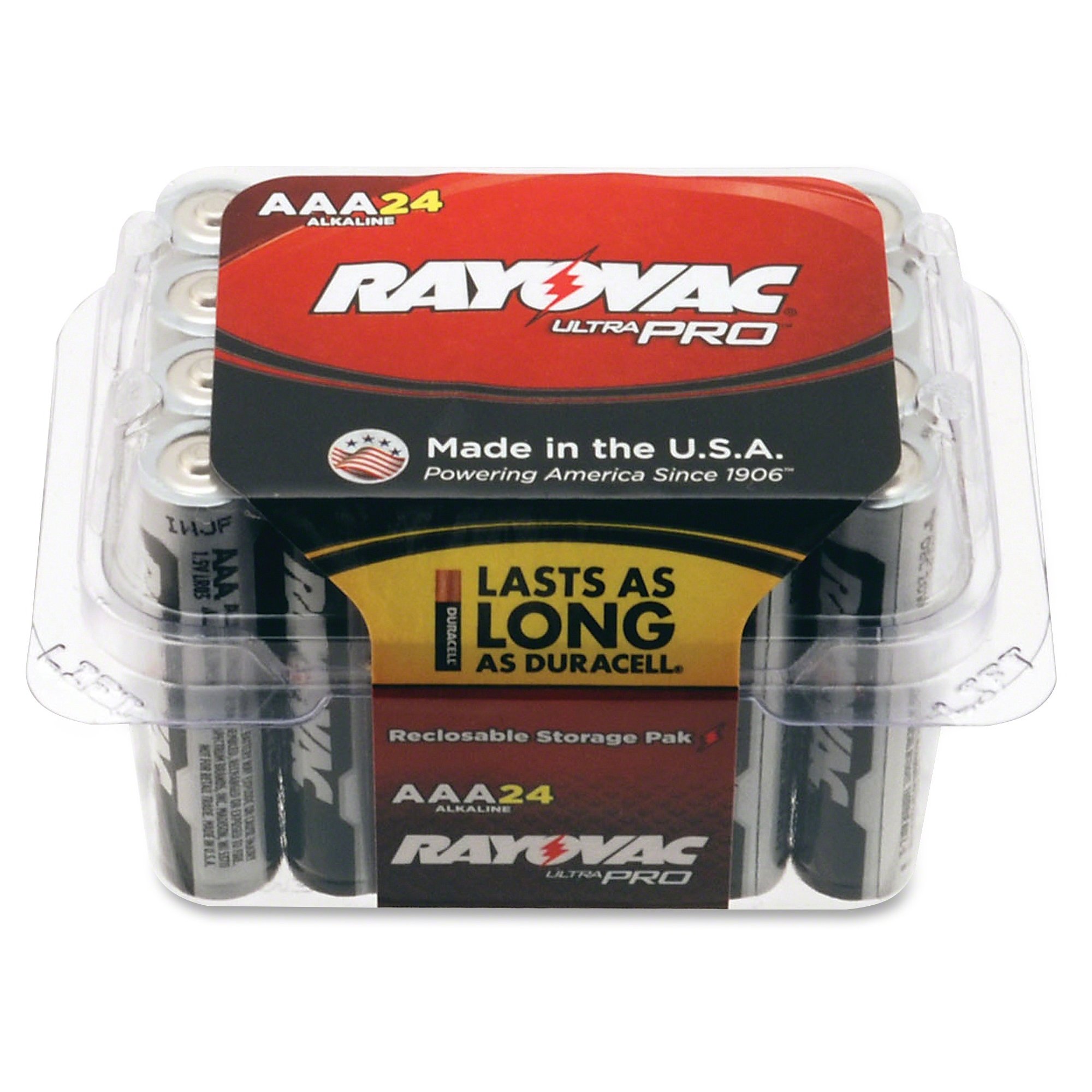 Spectrum Brands RAYALAAA24F Rayovac ALAAA-24F Mercury Free Alkaline Batteries, AAA 24 Pk