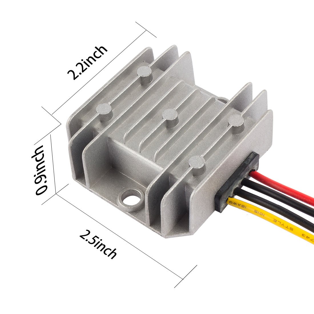 uxcell Power Converter Regulator DC 48V/60V to DC 5V 10A 50W Waterproof Voltage Convert Transformer