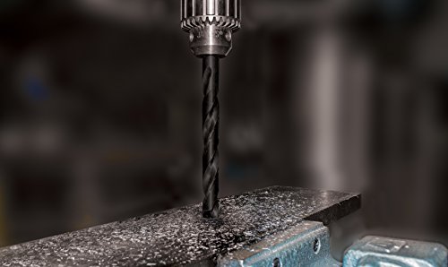 Century Drill & Tool 24731 Pro Grade Black Oxide Drill Bit, 31/64" Reduced Shank