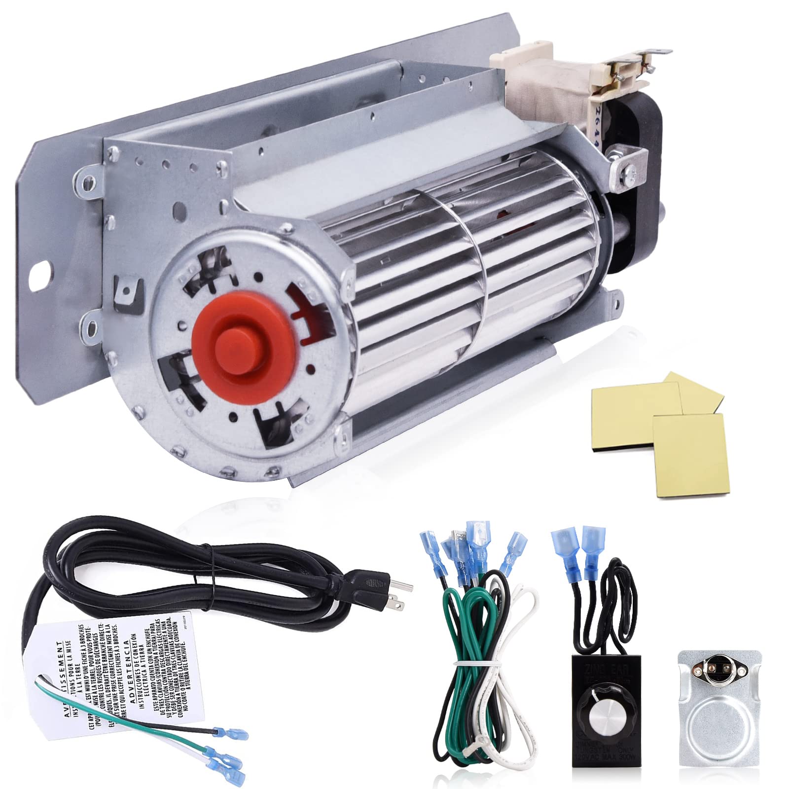 GZ550-1KT Blower Fan Kit, GZ550 GZ552 Fireplace Blower Fan Replacement for Napoleon, Continental, Kingsman Fireplaces, BCDV36NTR, CDV34, CDV36NTR, GD36NTR, EP62-1, Rotom HB-RB61, R7-RB61, HB-RB58.
