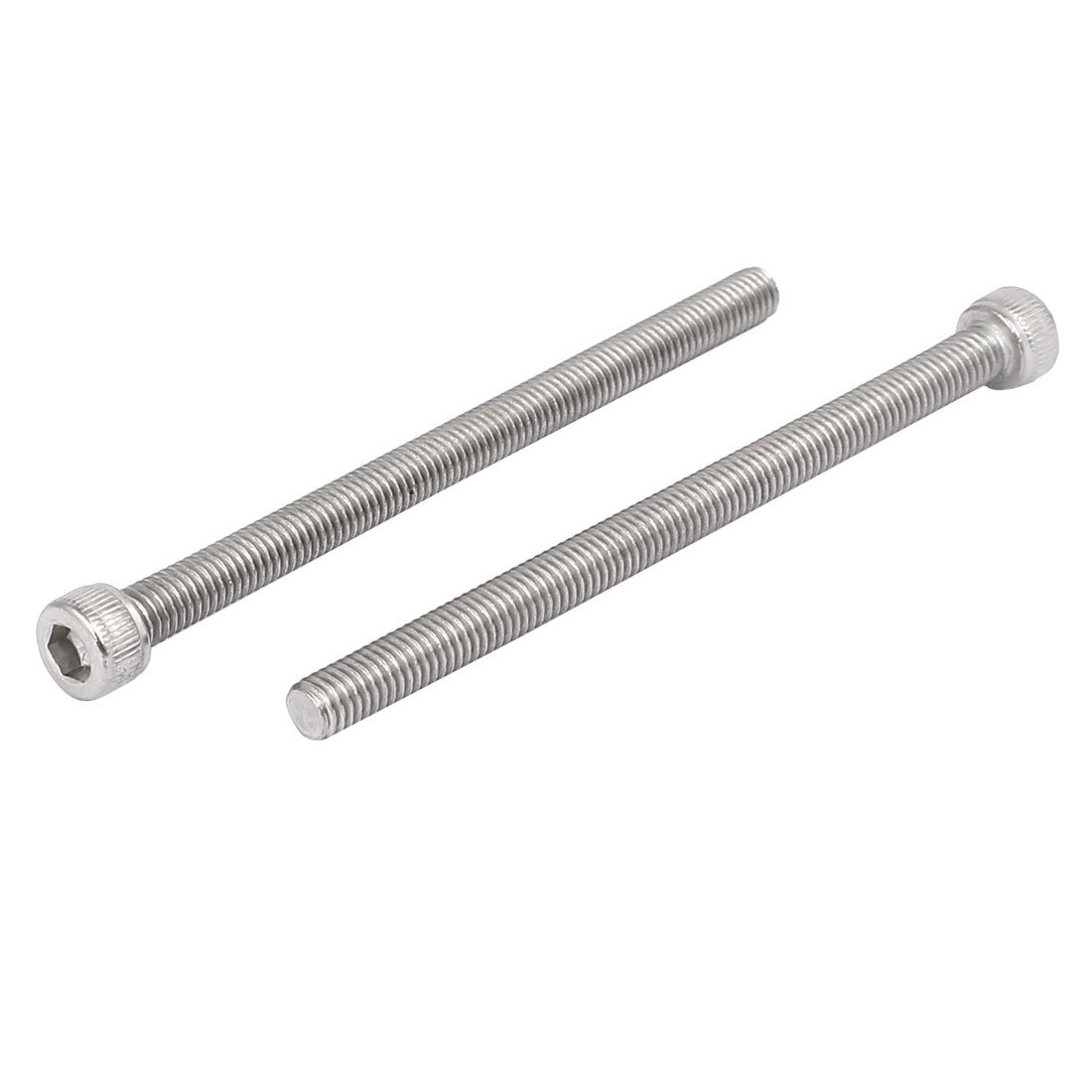 uxcell® M6 x 90mm Thread 304 Stainless Steel Hex Socket Head Cap Screw Bolt DIN912 6pcs