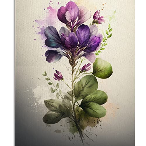 Canvas Wall Art Bathroom Decor Canvas Wall Art ,Very Good Alfalfa Flower Picture Artwork Wall Decoration 12x18 Frameless