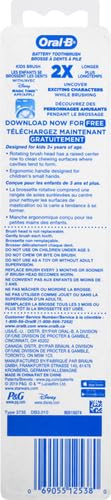 Oral-B Kids Battery Power Electric Toothbrush Featuring Disney's Star Wars for Children and Toddlers age 3+, Soft (Characters May Vary), Multi