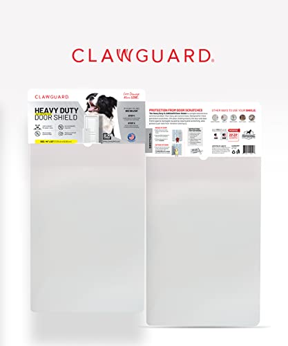 Heavy Duty CLAWGUARD - The Ultimate Door Scratch Shield, Frame & Wall Scratch Protection Barrier for Dog and Cat Clawing, Scratching and Damaging Doors, Scratch Shield 20in x 44in