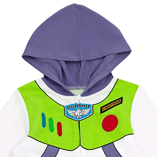 Disney Pixar Toy Story Buzz Lightyear Toddler Boys Zip Up Cosplay Coverall Green 2T