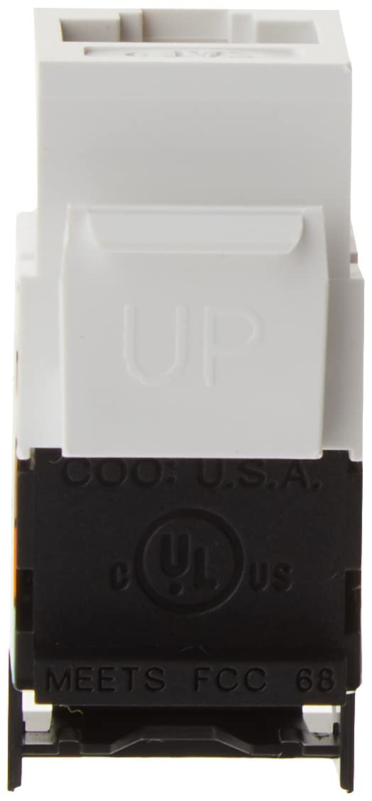 Leviton 41108-RW5 Category 5 QuickPort Connector, CAT 5, White