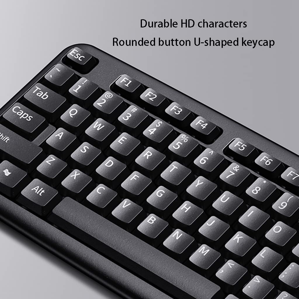BBFQL Mechanical Keyboard Keyboard and Mouse Set Wired Gaming Keyboard Silent Keyboard USB Keyboard