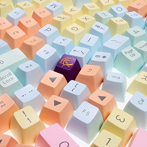 Ducky Cotton Candy SA Keycaps 108 ABS Doubleshot Set Keyboards or MX Compatible Standard Layout - 108 SA Type Keycap Set - (Cotton Candy)
