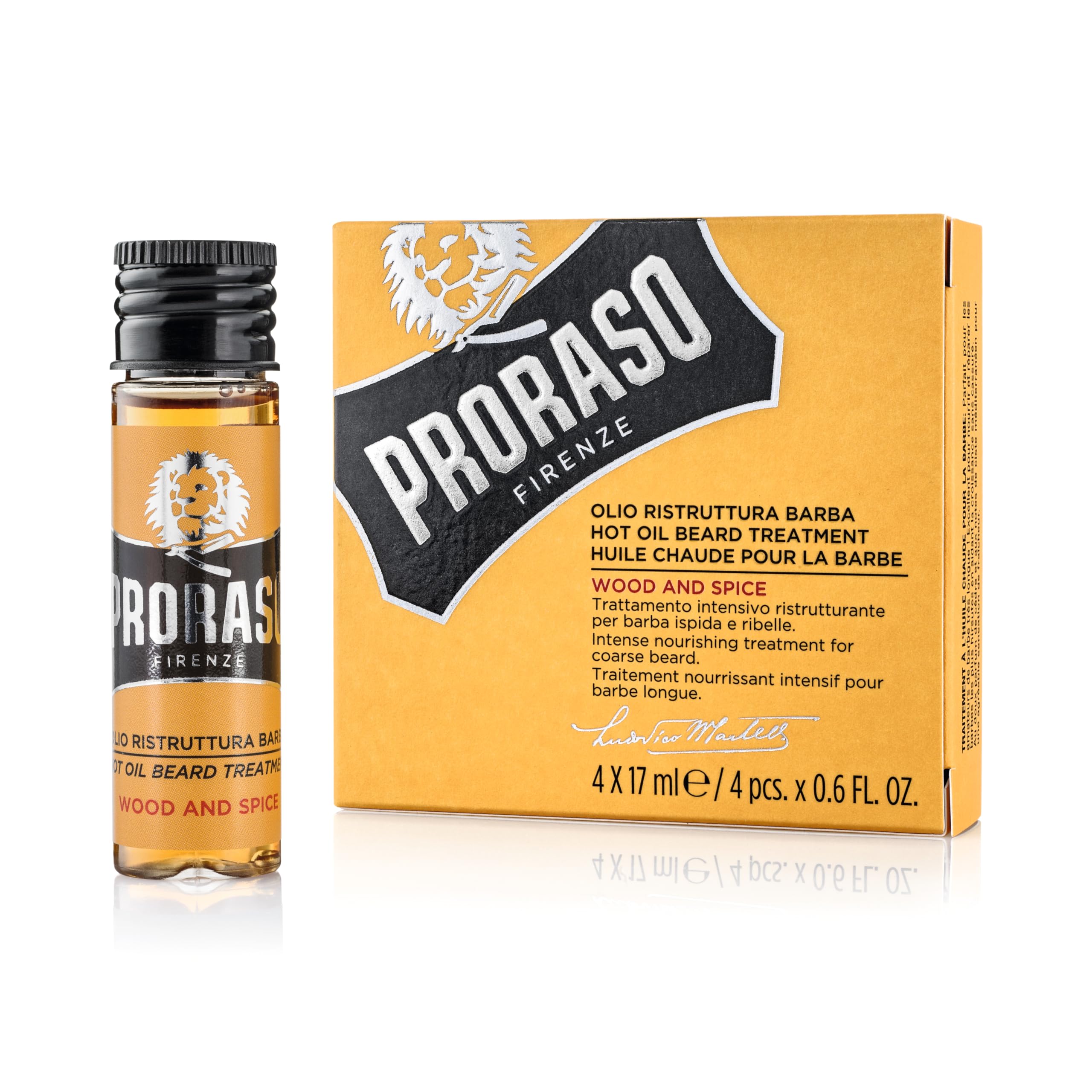 Proraso Hot Oil Beard Treatment Set , 0.6 Fl z (Pack of 1)