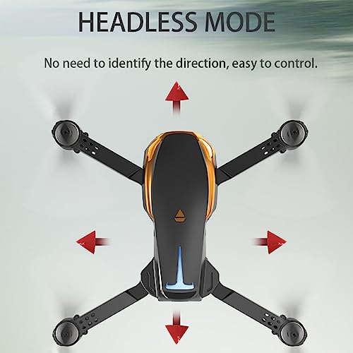Drone with Dual Camera for Adults, FPV HD 1080P Video Aircraft for Beginner, Foldable Hobby RC Quadcopter, Toys Gifts with For Boys Girls With Altitude Hold Headless Mode Start Speed Adjustment