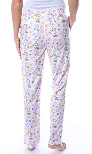 Disney Princess Women's Beauty And The Beast Chip Potts Smooth Touch Sleep Bottoms Lounge Pajama Pants (X-Small)