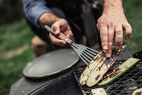 Barebones Cowboy Grill Fish Spatula - Heavy Duty Metal Spatula for Grilling Fish - Stainless Steel Grill Spatula