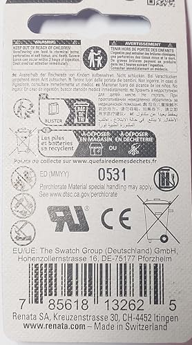 Rayovac CR2430 Watch Coin Cell Battery from Renata