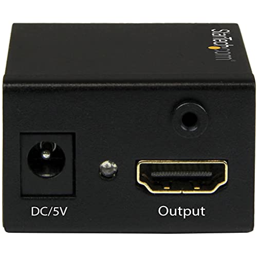 StarTech.com 115 ft/35 m HDMI Signal Booster - 1080p Signal Repeater - HDMI Inline Amplifier & Extender - 7.1 Audio Support (HDBOOST), Black