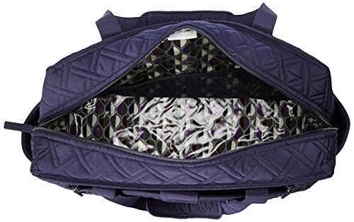 Vera Bradley Women's Microfiber Large Stroll Around Baby Diaper Bag, Classic Navy, One Size