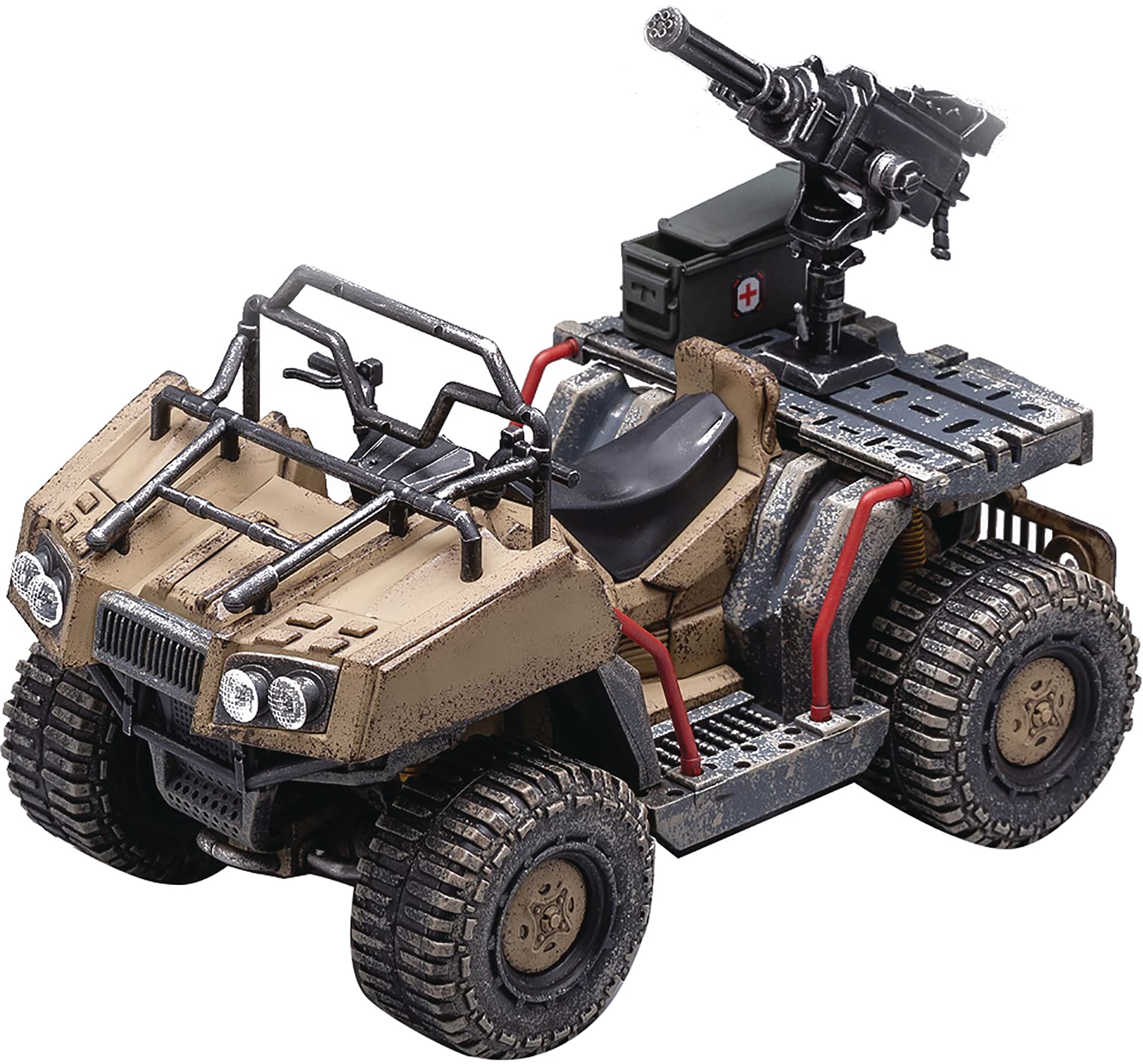 JOYTOY 1/18 Wildcat ATV Vehicle Model Car Toy Matching 4 inches Action Figures (Khaki ATV)