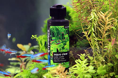 Crystalpro-Aqua Clear Aquarium Water Clarifier 4.22 Oz Bundle with Aqua Conditioner Aquarium Water Conditioner to Treat Tap Water 4.22 Oz for Freshwater Aquariums and Fish Ponds