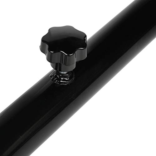 ECCPP Adjustable Van Ladder Rack Hightop 2 Bars Roof Rack fit for Chevy Express 2500 for Dodge for Ford E-250/350 for GMC Savana with Rain Gutters Heavy-Duty Steel Pickup Truck Ladder Rack