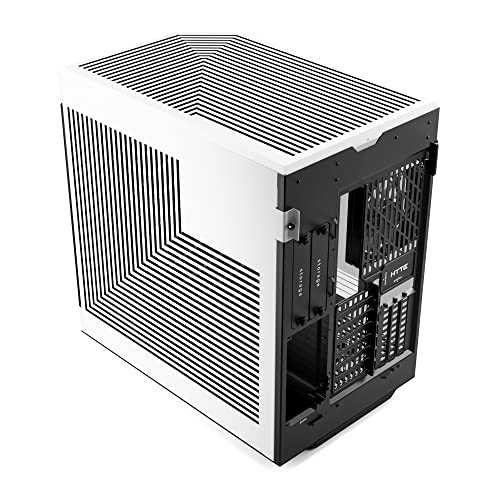 HYTE Y60 Modern Aesthetic Dual Chamber Panoramic Tempered Glass Mid-Tower ATX Computer Gaming Case with PCIE 4.0 Riser Cable Included, White (CS-HYTE-Y60-BW)