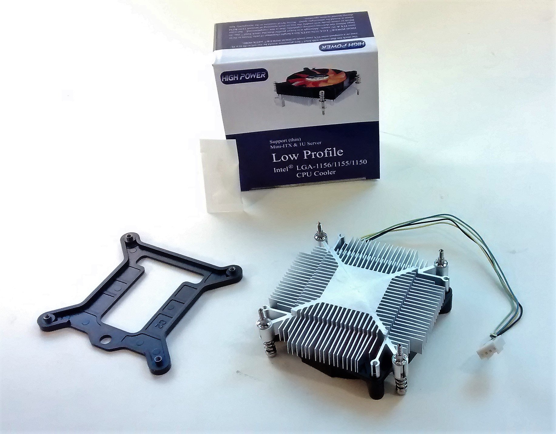 HIGH POWER® LGA-115x-mITX 1U Low-Profile Quiet 80mm Intel LGA 1150 1151 1155 1156 CPU Cooling Fan Mini ITX Micro ATX mITX PC i5 i7 Processor Cooler