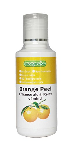 Ecogecko Fragrance Aroma Oil for use with EcoGecko Air Revitalizers/Cleaners, Water Based Air Purifiers and Oil Diffusers, 12 Scents to Choose from, 100ML, , Orange Peel