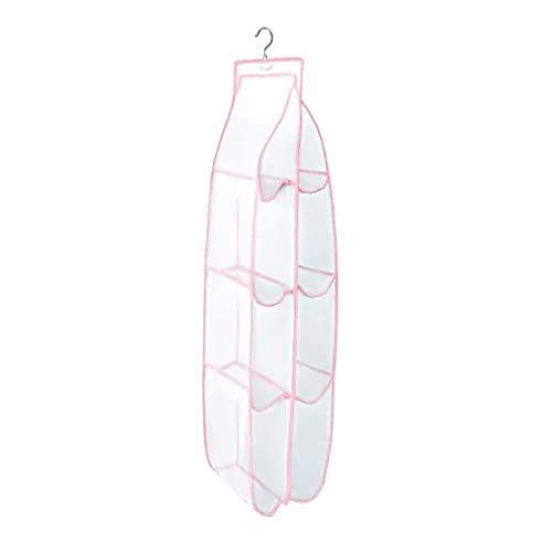 Hanging Handbag Purse Organizer Clear Hanging Shelf Bag Collection Storage Closet Storage Bag 8 Pockets