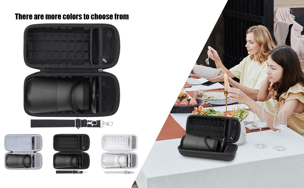 co2CREA Hard Case Bag Replacement for Bose SoundLink Revolve+ Series II Revolve Plus Bluetooth 360 Speaker Replacement for Charging Cradle