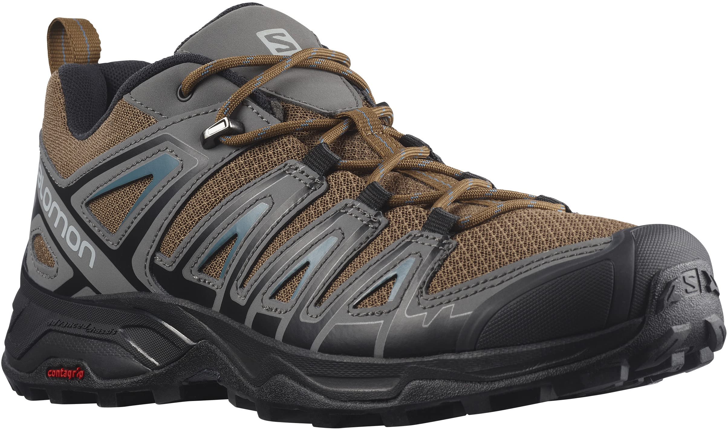 Salomon Men's X ULTRA PIONEER AERO Hiking Shoes For Men, Toffee/Quiet Shade/Mallard Blue, 11
