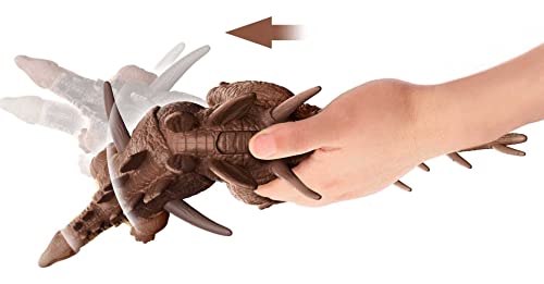 Jurassic World Camp Cretaceous Roar Attack Kentrosaurus Dinosaur Action Figure, Toy Gift with Strike Feature and Sounds
