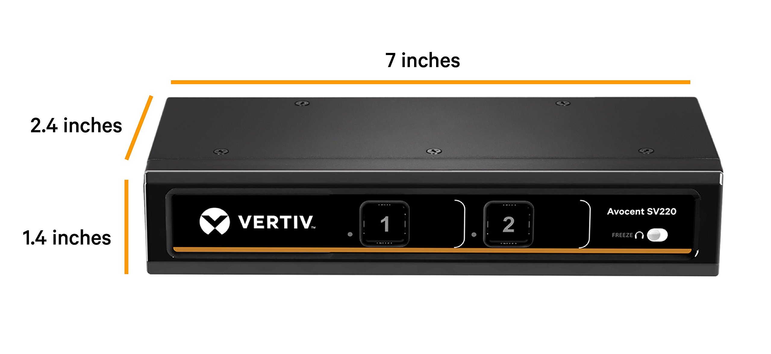 Vertiv Avocent 2-Port DVI-I 4K Ultra HD KVM Switch (SV220)