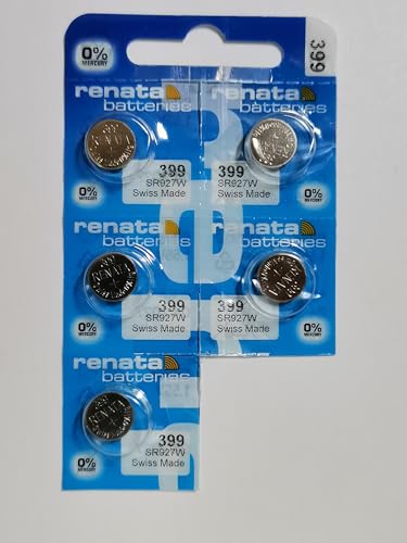 Renata Batteries 399 Silver Oxide Battery (5 Pack)