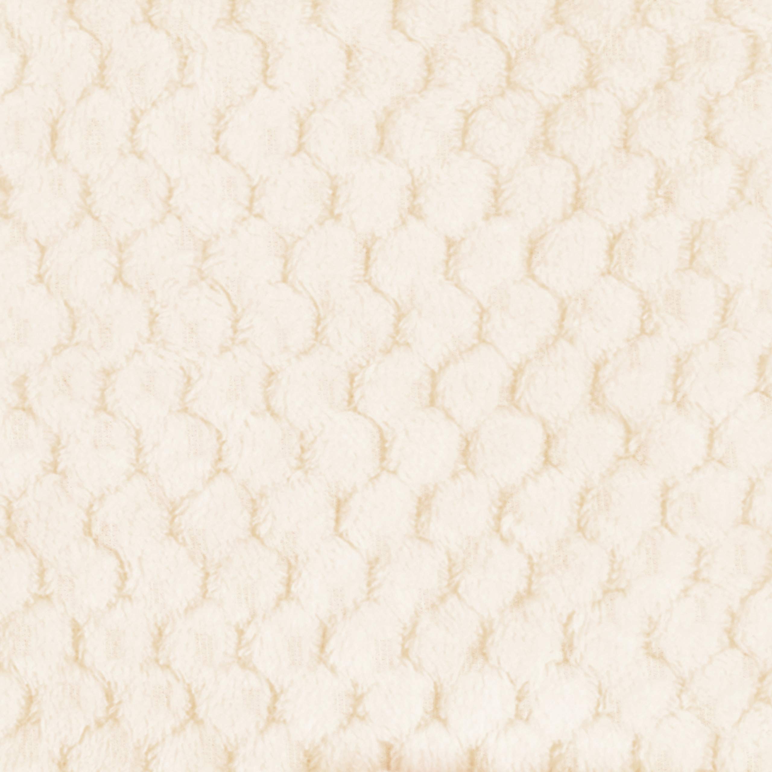 Tadpoles Popcorn Plush Sherpa Baby Blanket - Cream | 30" x 40" | Made of 100% Polyester | Soft, Breathable & Durable | Ideal as a Baby Swaddle Blanket, Crib Blanket, Receiving Blanket & More