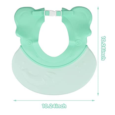 Baby Shower Cap,Adjustable Baby Shampoo Bath Visor Silicone Water Guard Hats for Kids, Avoid Water in Eyes Ears Nose
