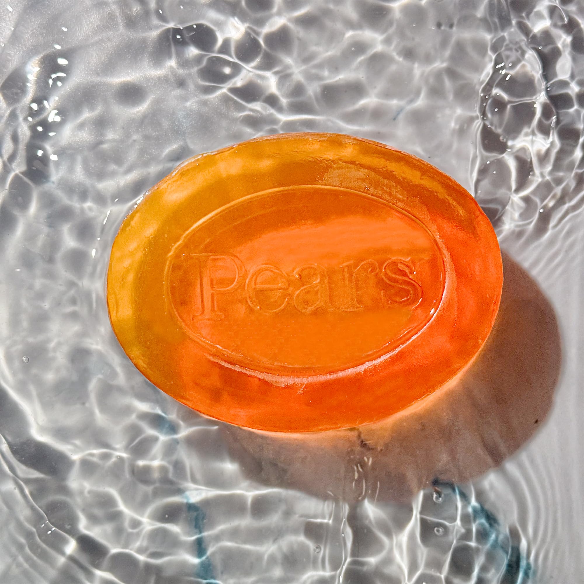 PEARS Soap, Face & Body Soap, Amber β Pure & Gentle Transparent Bar Soap, Moisturizing Glycerin Soap with Natural Oils for Pampered, Glowing Skin, 3.53 Oz (Pack of 2)