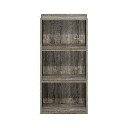 Furinno Luder 3-Tier Open Shelf Bookcase, French Oak