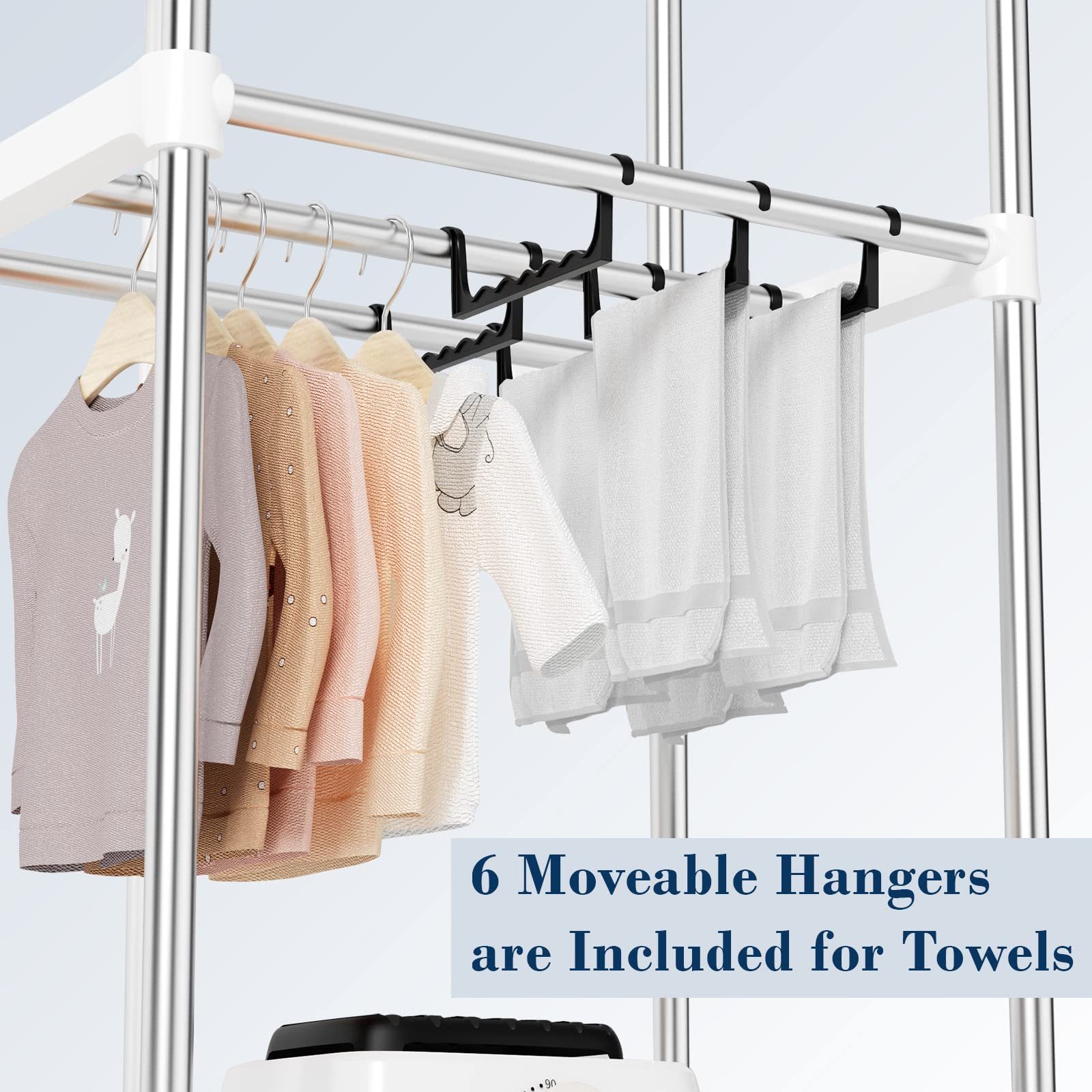 Clothes Dryer, Portable Drying Machine with Timer, 60inch Laundry Drying Wardrobe with Large Capacity, Electric Dryer/Rack for Home | Appartments (Blue SF1)