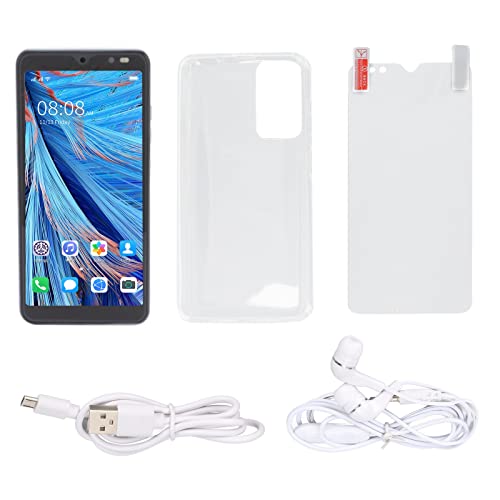 Diyeeni for Android 6 Smartphone, 5.45in Full Screen Cell Phone 2GB RAM 32GB ROM, 5MP Rear Camera Mobile Phone, for MTK6799 Quad Core CPU, 2200mAh Battery, Support Expansion 128GB(Gray)